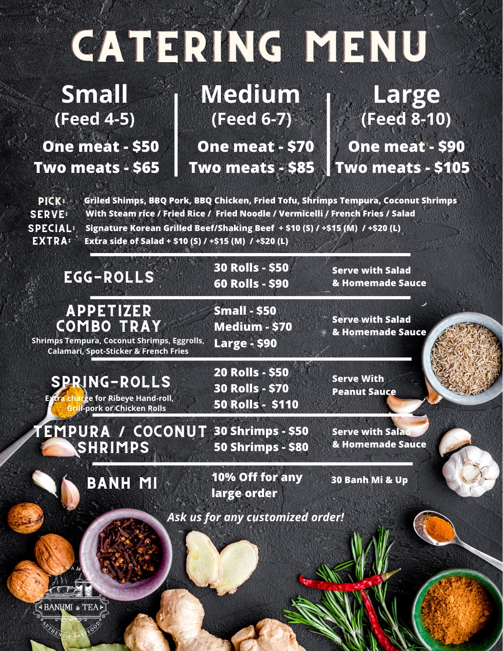 Menu Highway 6 N | Banh Mi & Tea